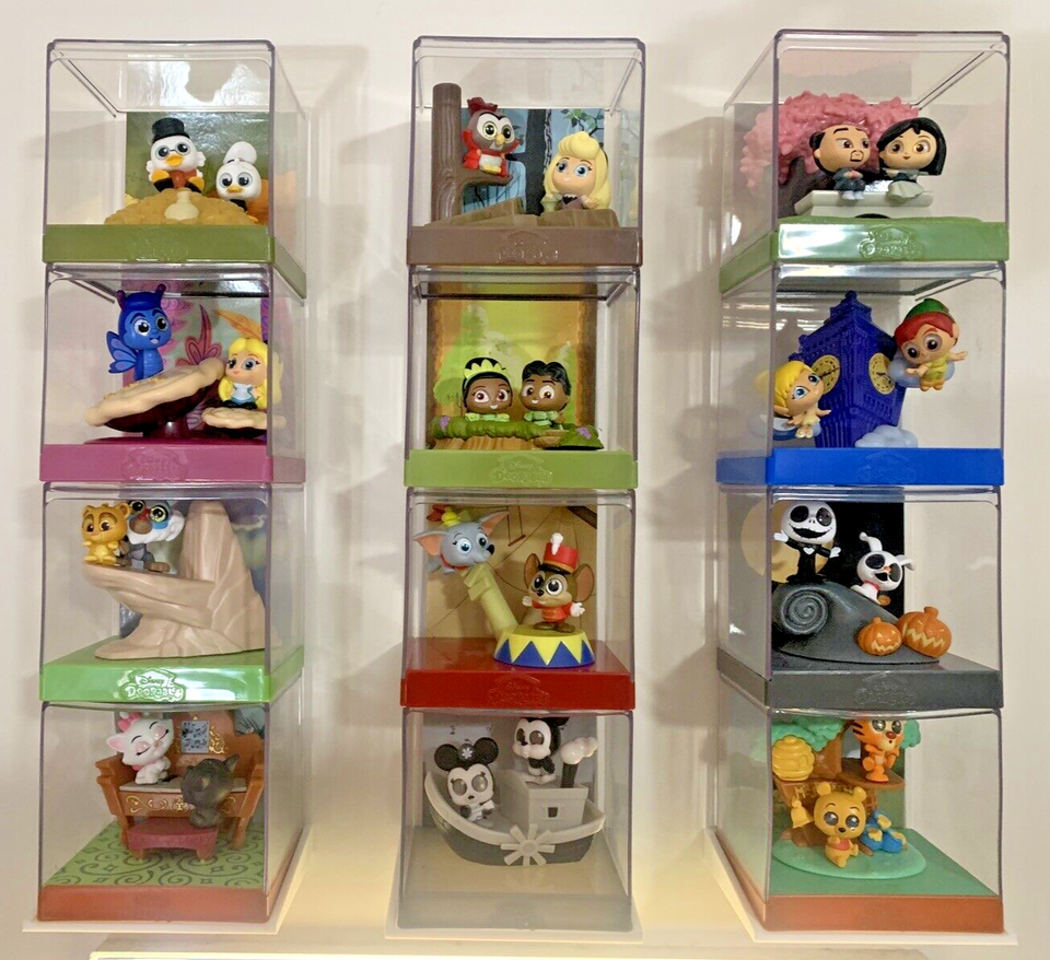 Disney Doorables Movie Moments | Wall Mount Display Shelf Stand | 3 ...