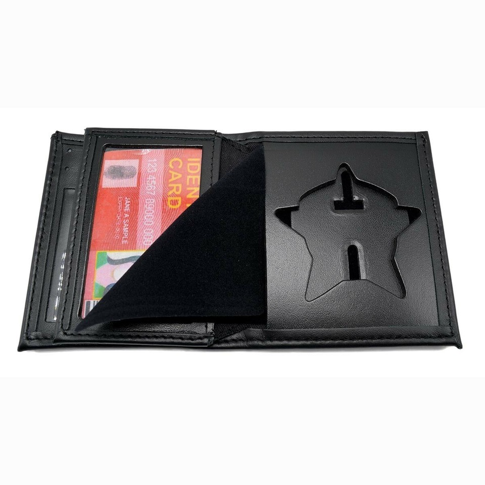 Perfect Fit Custom Badge Wallet Police Corrections Bifold Leather Many ...