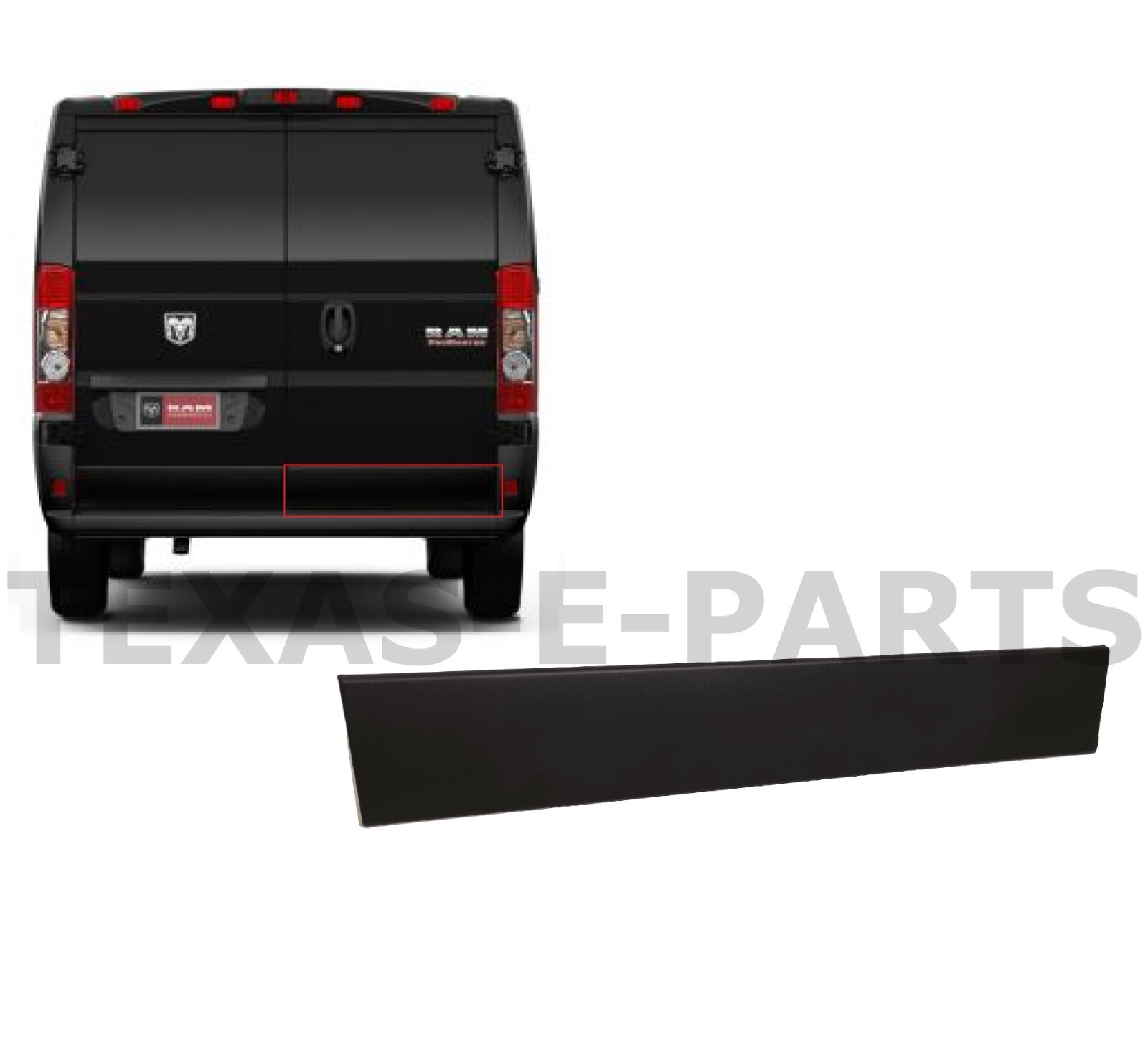 New Fits 2019-2023 Ram Promaster Right Rear Back Door Trim Molding ...