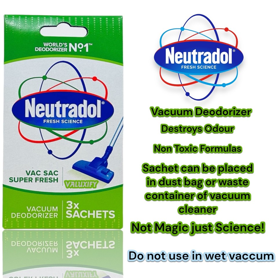 Neutradol SUPER FRESH Vac Sac Deodorizer Sachets Vacuum Hoover Air ...