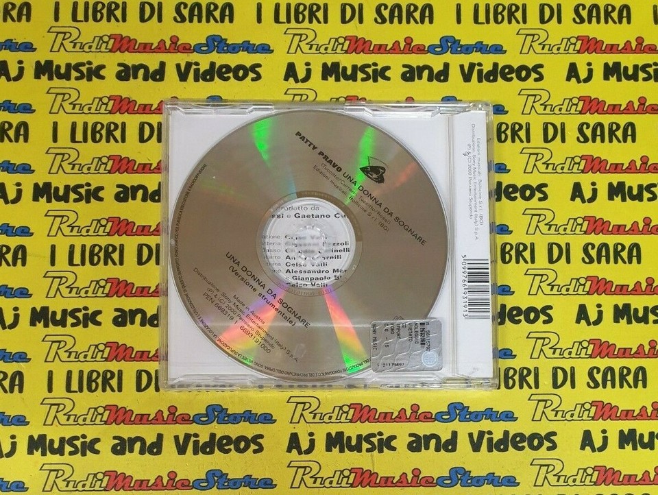 CD singolo PATTY PRAVO UNA DONNA DA SOGNARE bollicine 2000 (S25) 5* no ...