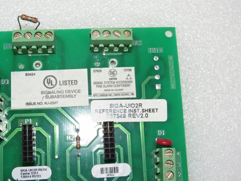 EST SIGA-UIO2R INPUT OUTPUT FIRE ALARM CARD | eBay