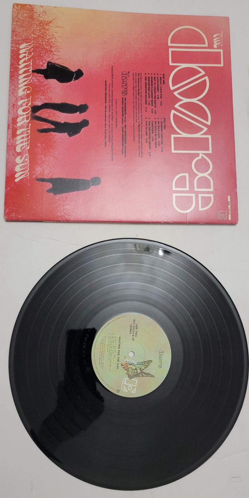 VINTAGE 1976 THE DOORS "WAITING FOR THE SUN" LP- ELECTRA RECORDS ...