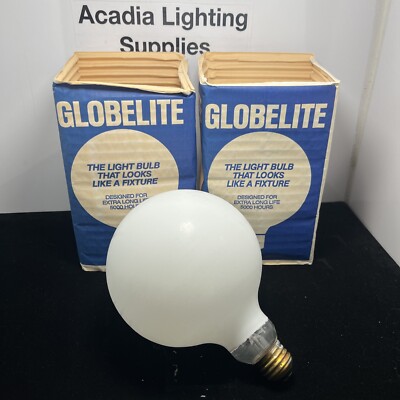 ⚡️2 Pack⚡️40-Watt 395-Lumen G40 Globe Bulb, Soft White 5000 Hour | eBay