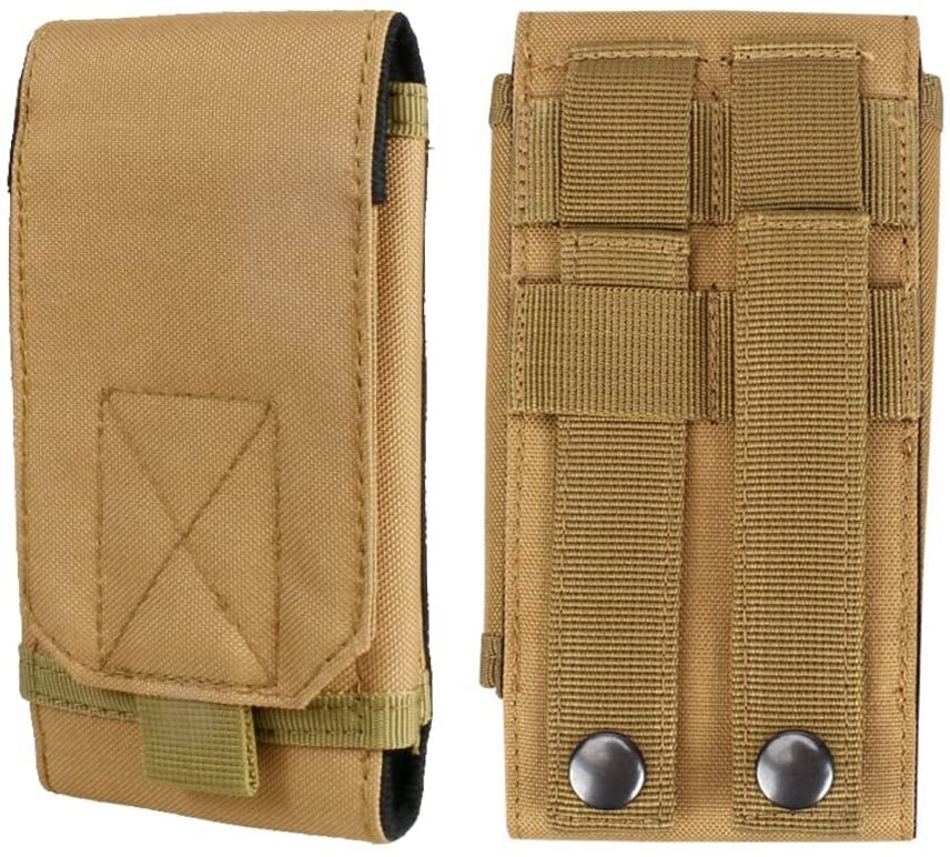 Tactical Molle Cell Phone Case with Belt Clip Loop Holster Pouch Carry ...