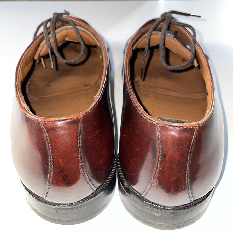 Men's Bostonian Classics Brown Burgundy Shoe Cap Toe Oxford Brogue ...