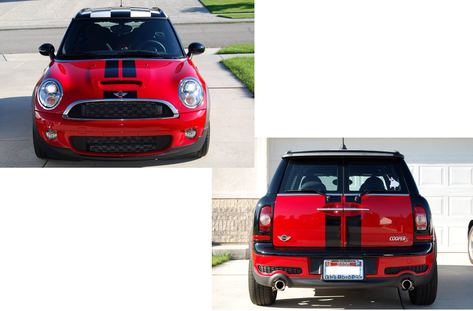 Mini Cooper Clubman Dual Stripes Vinyl Decals Graphics Stickers 2008 ...