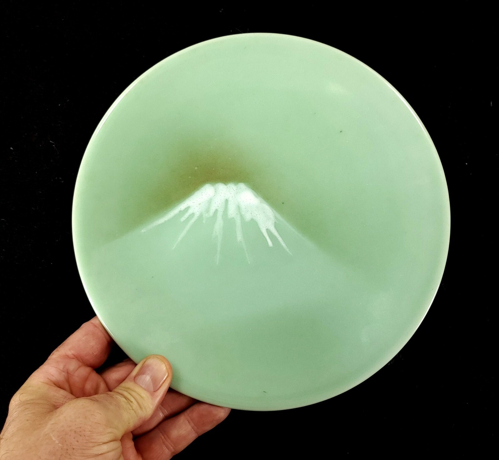 Vintage Hand Painted Signed Japanese Porcelain Plate Mount Fuji | eBay