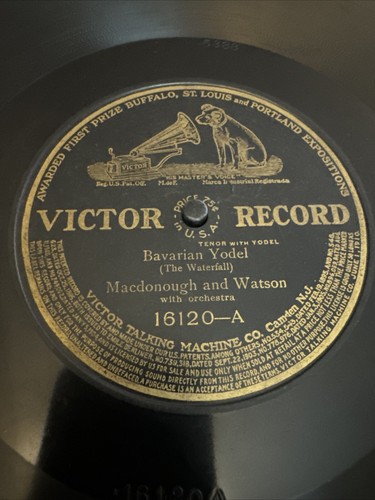 Victor 78 RPM Macdonough & Watson - Bavarian Yodel 16120 V+ | eBay
