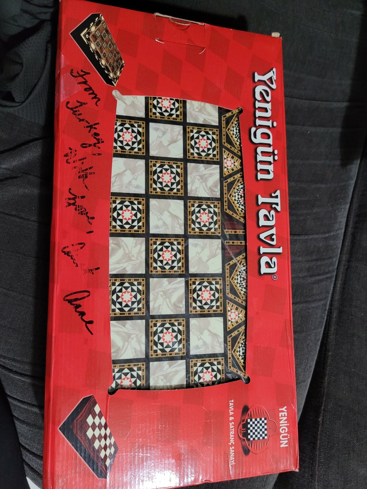 19" YENIGUN TURKISH TAVLA BACKGAMMON PROFESSIONAL FULL SET MOTHER PEARL ...