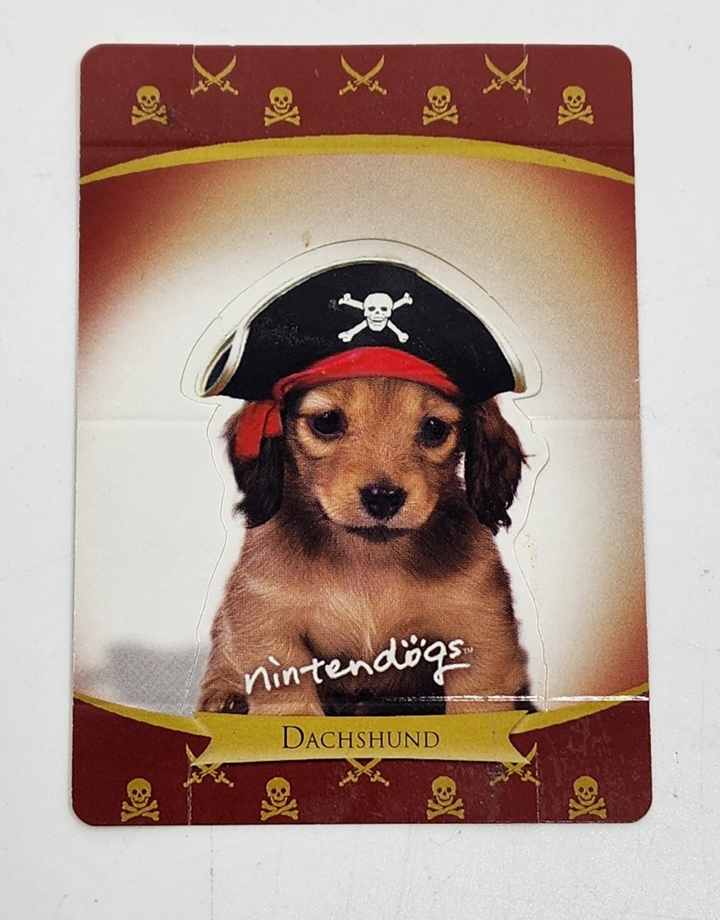 Nintendogs Trading Card Dachshund Puppy Pirate # 7 Enterplay Nintendo ...