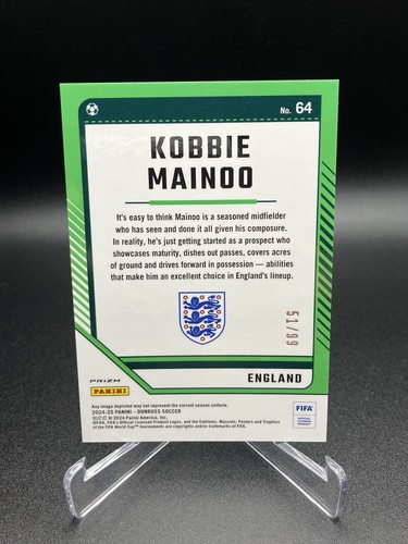 2024-25 Panini Donruss Optic #64 Kobbie Mainoo Pink Lazer /99 Man U ...