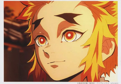 Demon Slayer Kimetsu No Yaiba Rengoku Senjuro Character Card Sunset ...