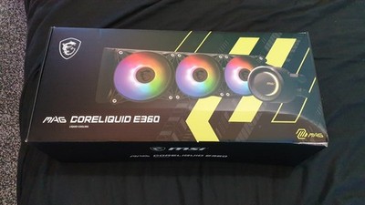 MSI MAG CORELIQUID E360 ARGB CPU AIO COOLER. READ DESCRIPTION 6X CORS ...