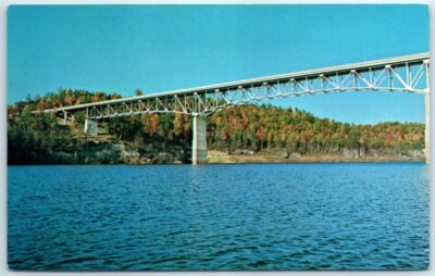 Postcard - High Bridge (Route 19) over Summersville Lake, West Virginia ...