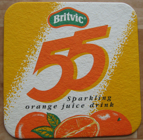 Bierdeckel Getränkedeckel Britvic 55 Sparkling orange juice drink | eBay.de