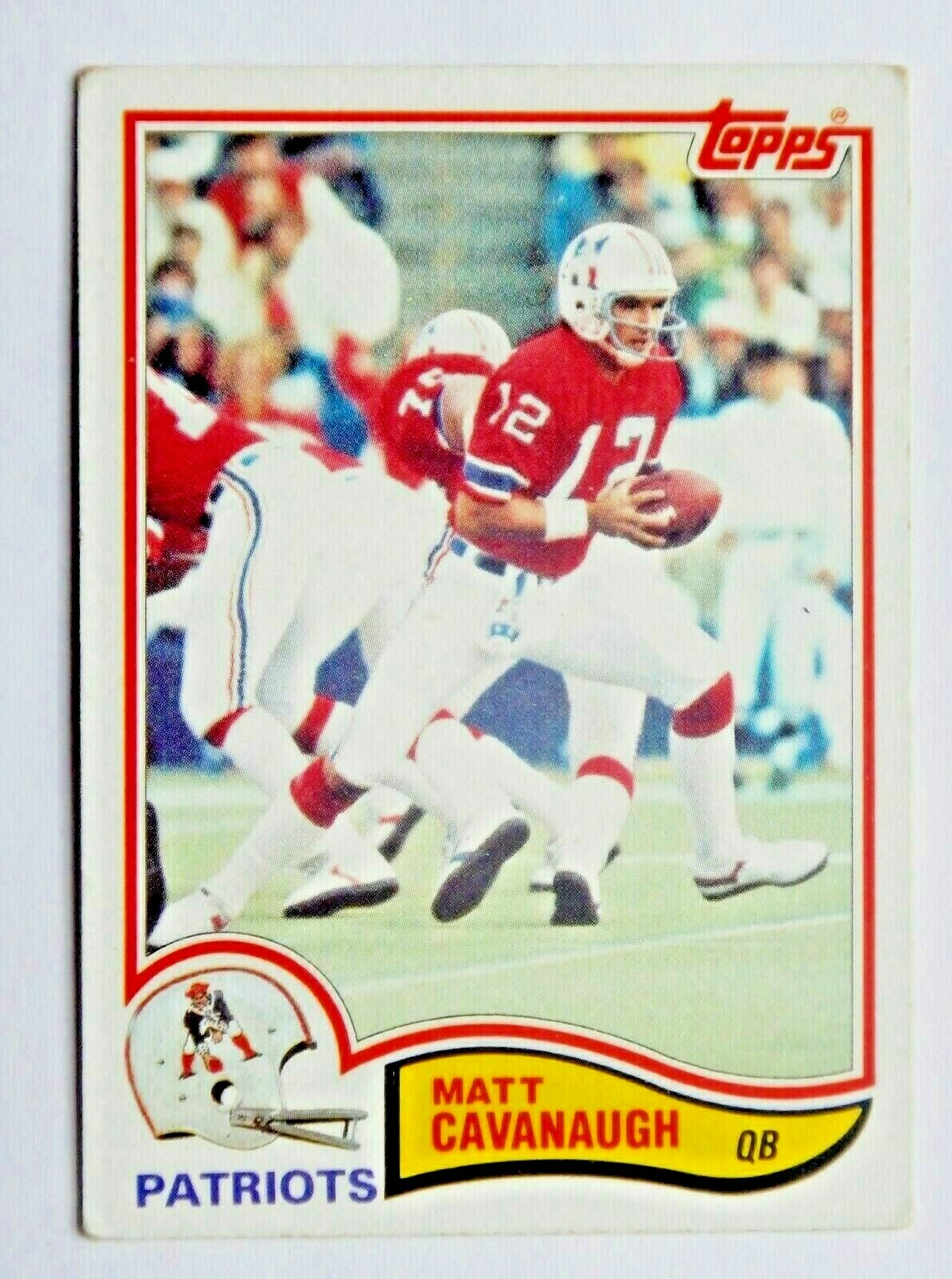 Matt Cavanaugh #144 Topps 1982 Football Card (New England Patriots) VG ...