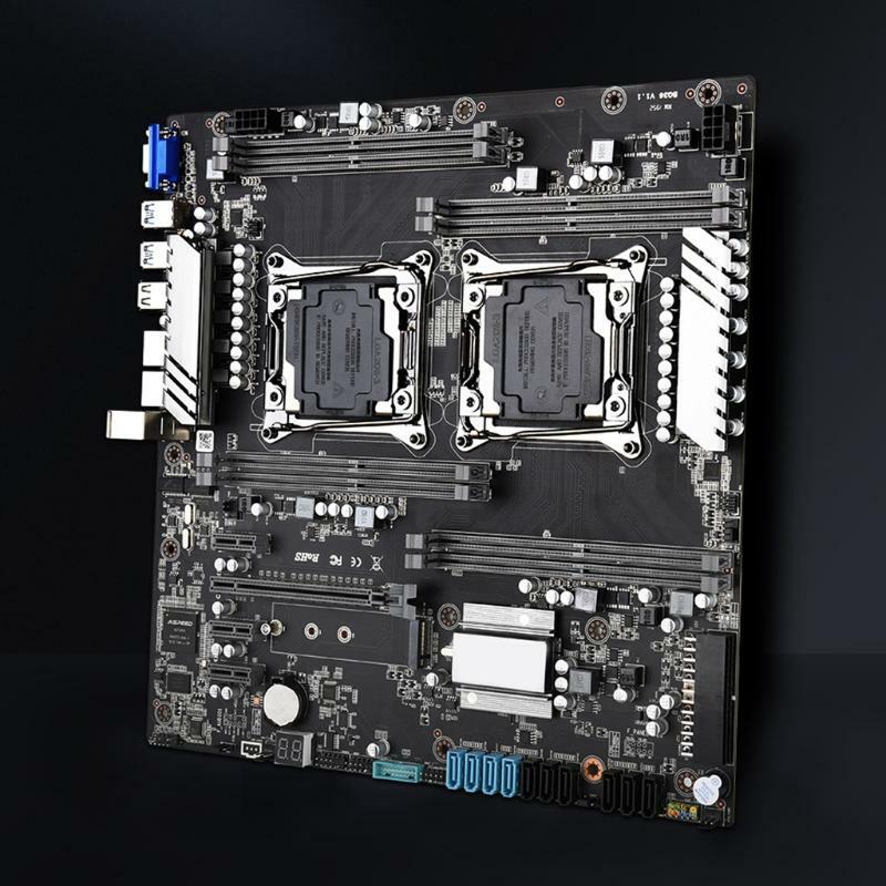 X99 Motherboard LGA2011-3 DDR4 x 8 Memory Slot M.2 VGA Interface for E5 ...