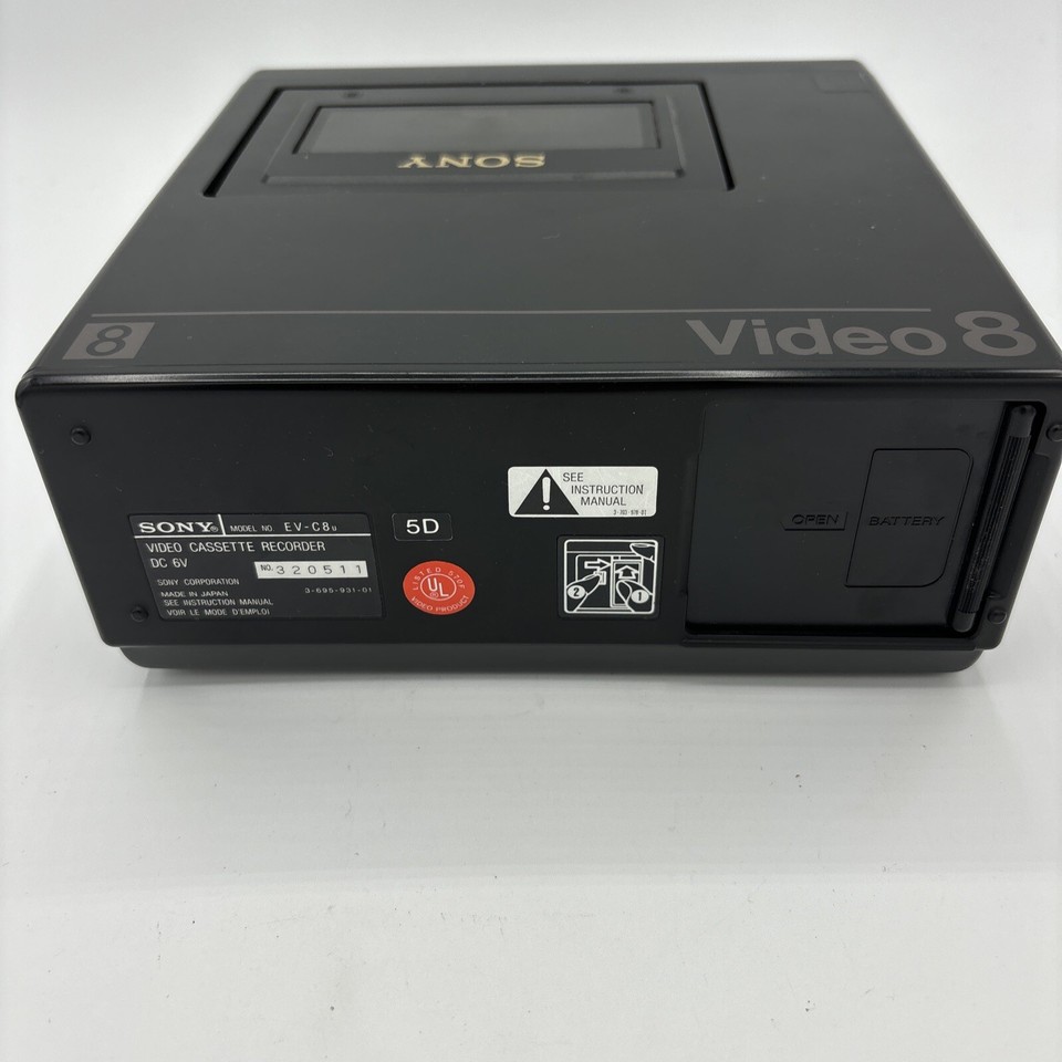 Sony Video Cassette Recorder EV-C8u Video 8 | eBay