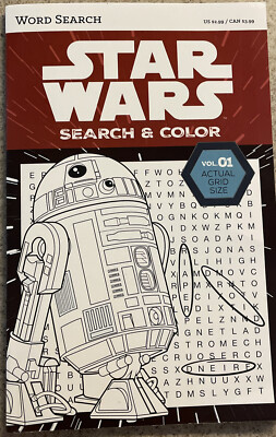 STAR WARS Search & Color, Word Search Books Vol. 1 New | eBay