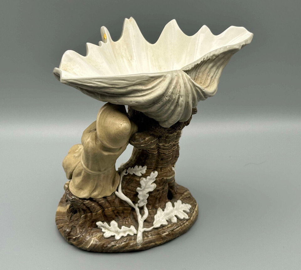 Antique Mettlach Villeroy & Boch Art Noveau Girl with Sea Shell Figure ...