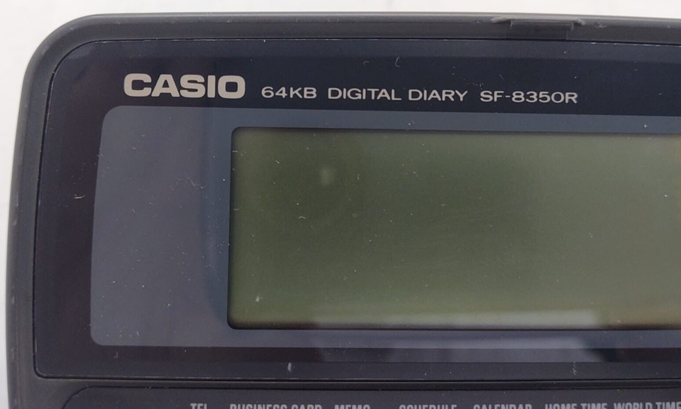Vintage Casio Digital Diary SF-8350R PDA Organizer | eBay