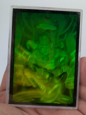 Riddler DC 1995 Fleer Metal Batman Forever 3-D Holographic Hologram ...