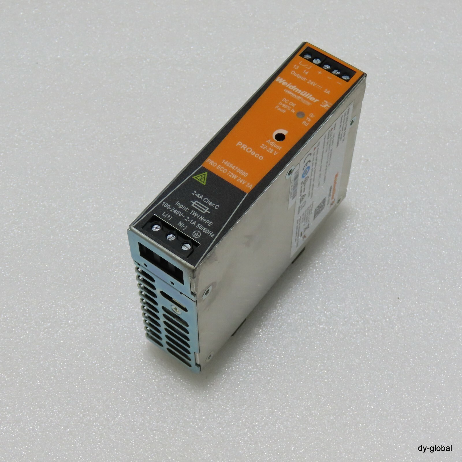 Weidmuller Used PRO ECO 72W 24V 3A 1469470000 Power Supply ELEC-I-1621 ...