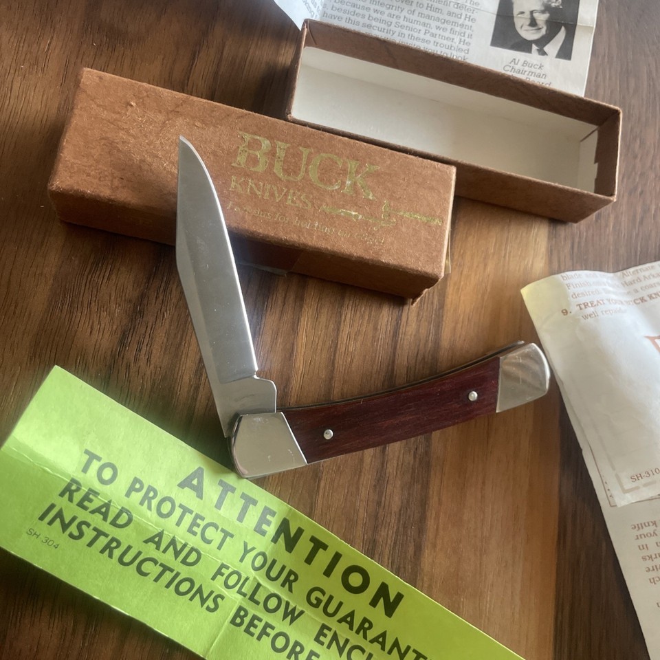 VINTAGE BUCK KNIFE~ Model 704 Maverick w/ Box / Paper Work ~ New Old ...