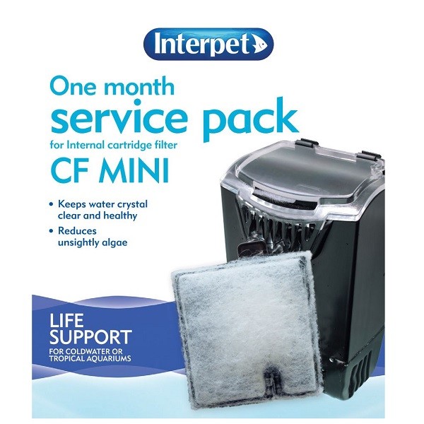 Interpet Cartridge Filter Service Pack Mini CF1 CF2 CF3 Aquarium Media ...