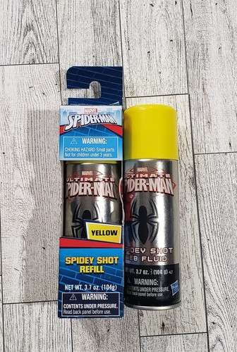 Ultimate Spider-Man 2x Spidey Shot Web Fluid Refill Yellow Marvel 2015 ...