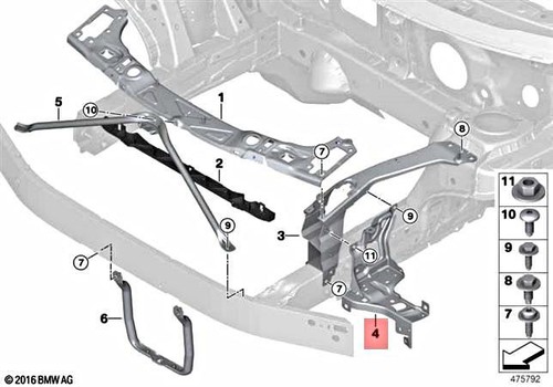 ORIGINAL BMW 51-64-7-342-501 | SOPORTE, BRAZO FARO, IZQUIERDO | eBay