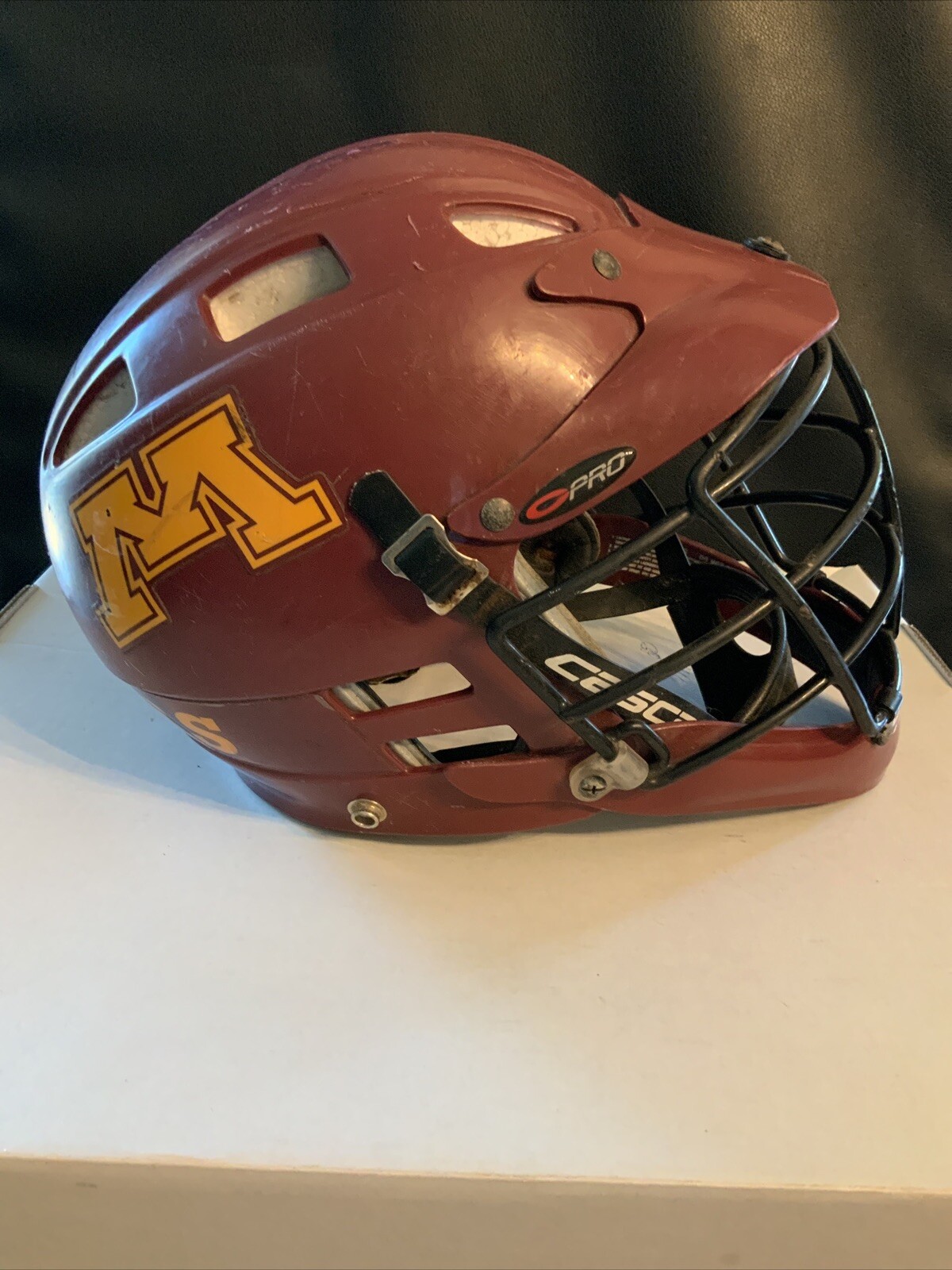 Team Issued Game Used Minnesota Gophers Cascade Lacrosse Helmet NCAA ...