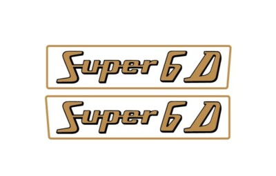 Renault Super 6D Tractor Hood Decal kit Graphics Stickers Emblem Set ...