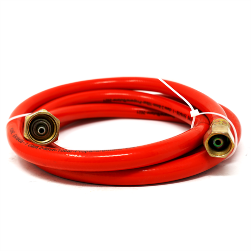 2 Metre Caravan Camping Propane / Butane Hose with Connectors 8mm Gas ...