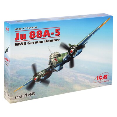 ICM 48232 Plastic aircraft model kit Scale 1:48 Ju 88A-5 WWII German ...