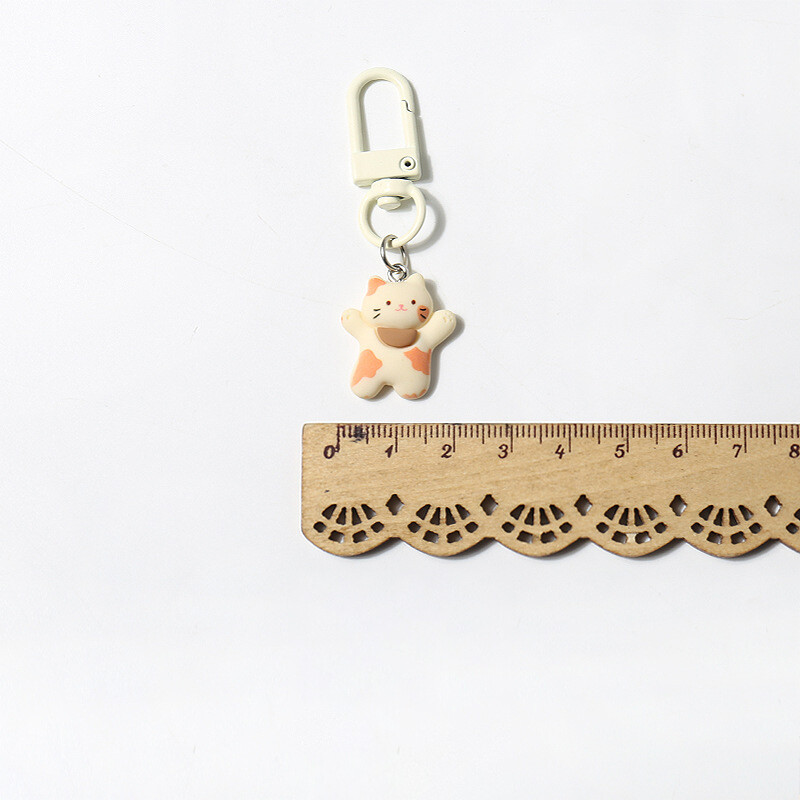 Cute Happy Cat Keychain Pendant Backpack Earphone Box Hangings ...
