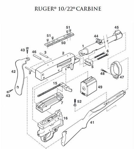 Ruger 10 22 Parts Bolts Screws Pins Buffer Trigger Take Down V Block