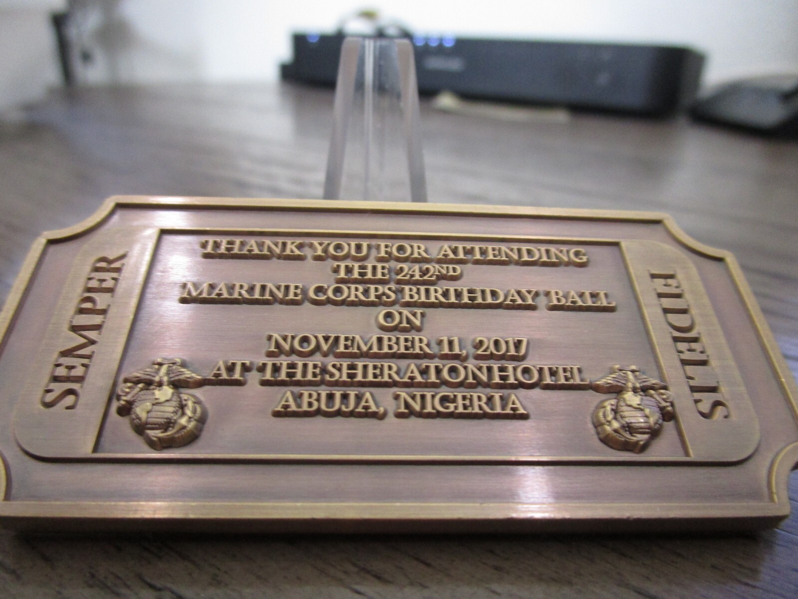 USMC MSG Marine Security Guard US Embassy Abuja Nigeria Ball Challenge ...