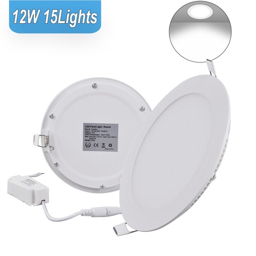 15Pack 6Inch LED Ceiling Lights Ultra-Thin Recessed Retrofits Kit 6000K ...