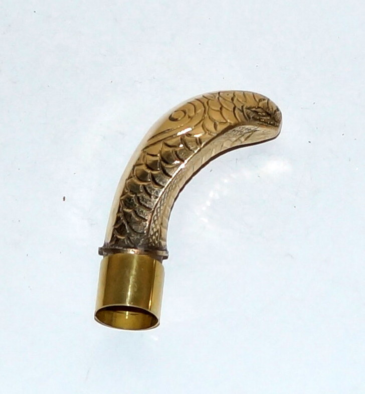 Brass Handle Snake Head Golden Handle For Walking Sti… - Gem