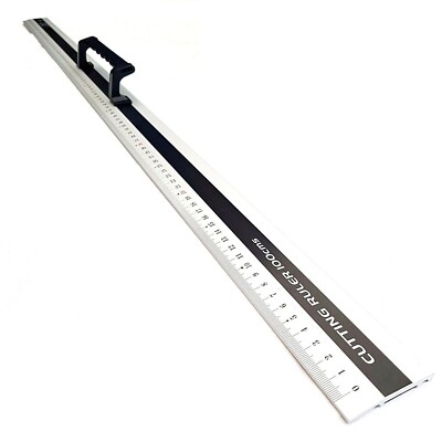 Jakar 1M Metal Cutting Ruler + Handle Art Craft Magnetic Safety Metric ...