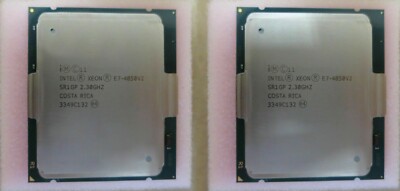 2x Intel Xeon 12-Core E7-4850v2 2.30GHz SR1GP LGA2011 37.5MB Cache ...