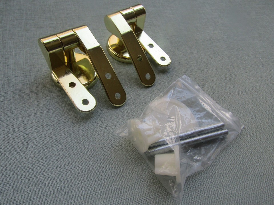 Toilet Seat Hinges Spare Universal Silver /gold Replacement | eBay UK