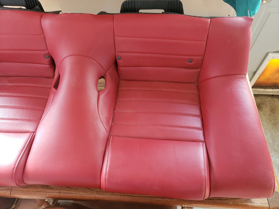 2005-2009 Ford Mustang GT Coupe Leather Rear Seat Red OEM | Genuine ...