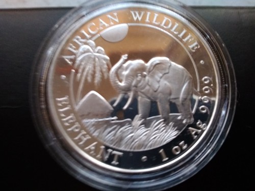 1 Oz Ag 999 Somalia Elephant 2017 Silber Elefant African Wildlife ...