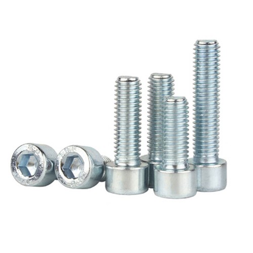 10pcs M4 Allen screws cylinder head smooth surface screw plated blue ...