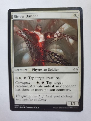 MTG Magic The Gathering Card Sinew Dancer Creature Phyrexian Soldier ...