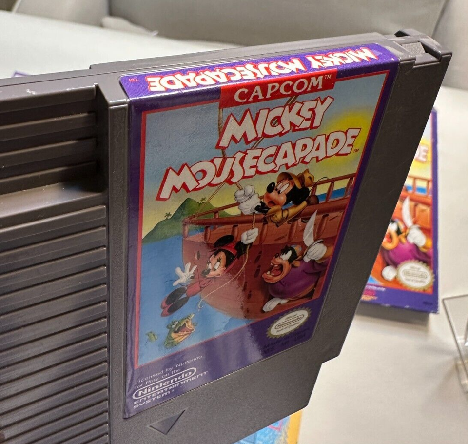 Mickey Mousecapade 🐭 Complete Nintendo Nes CIB Rare Misprint variant w ...