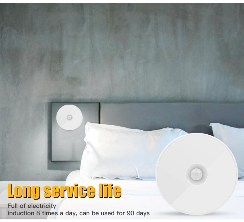 Led Motion Sensor Light USB Rechargeable PIR Wall Cabinet Stair Night ...